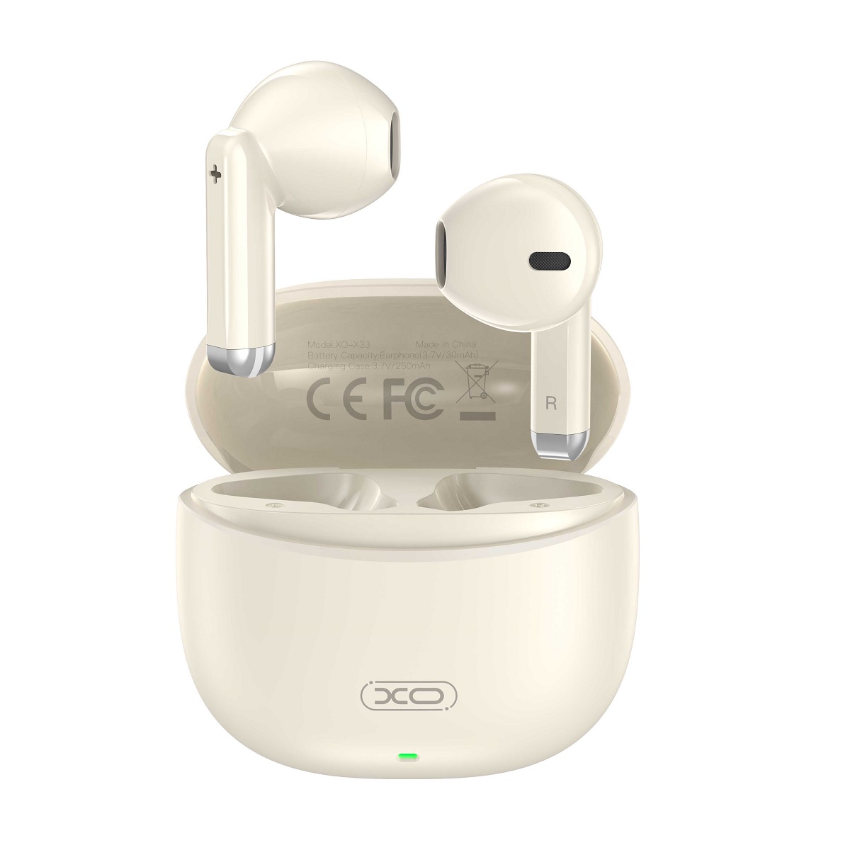 XO Bluetooth earphones X33 TWS beige GSM179955 / 6920680856725